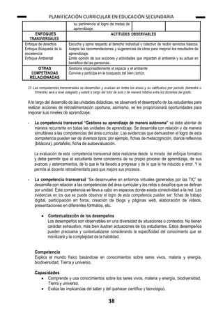Guía para la Planificación de aprendizajes en Educación Secundaria ...
