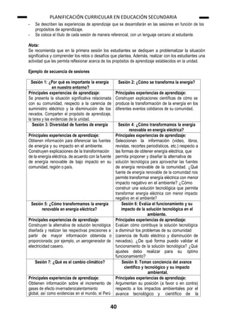 Guía para la Planificación de aprendizajes en Educación Secundaria ...