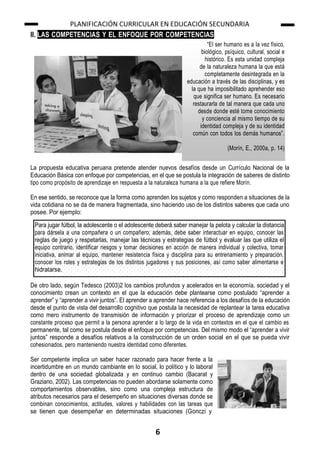 Guía para la Planificación de aprendizajes en Educación Secundaria ...
