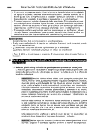 Guía para la Planificación de aprendizajes en Educación Secundaria ...