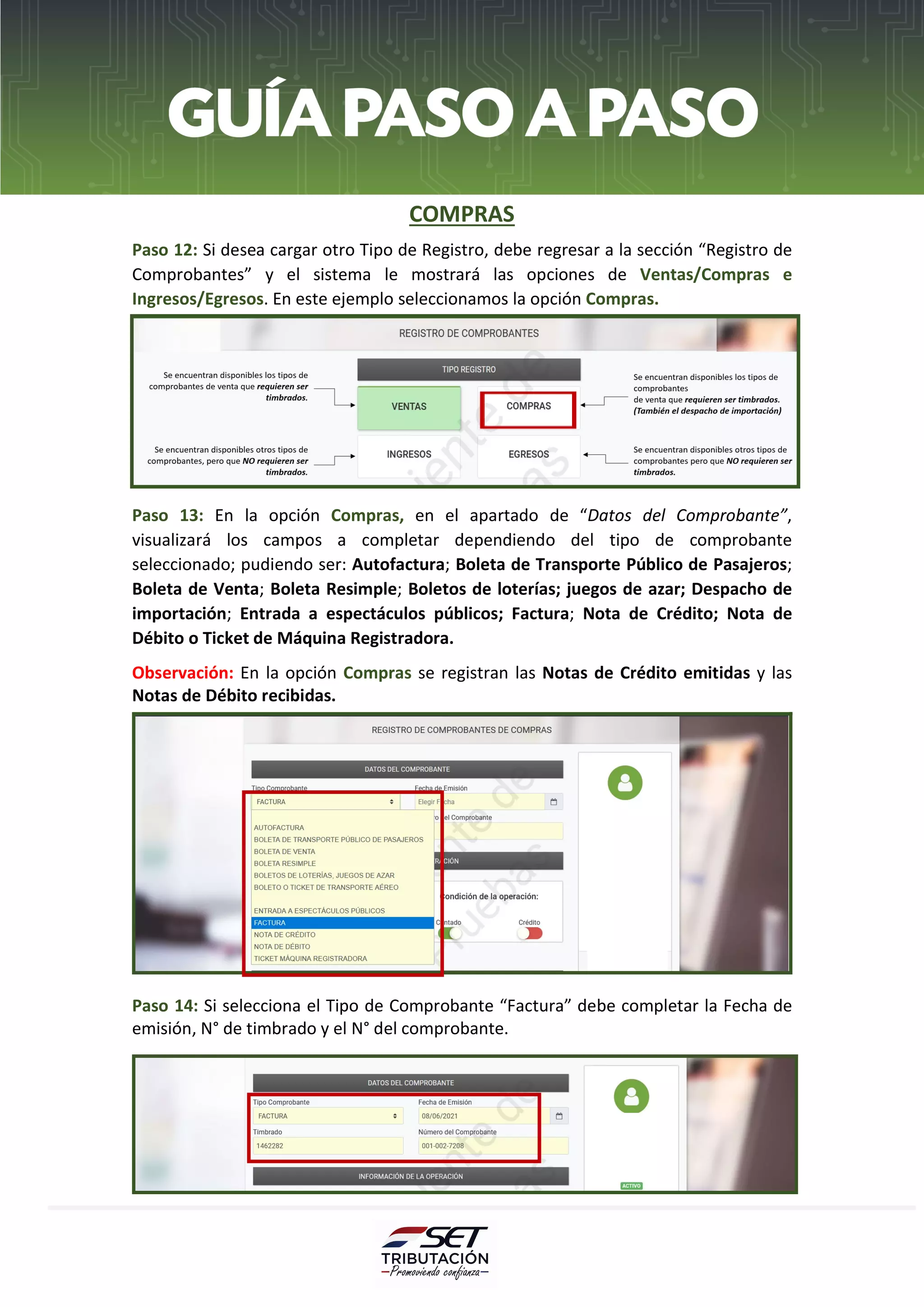 Guía Paso a Paso - Registro Manual de Comprobantes en el Sistema ...