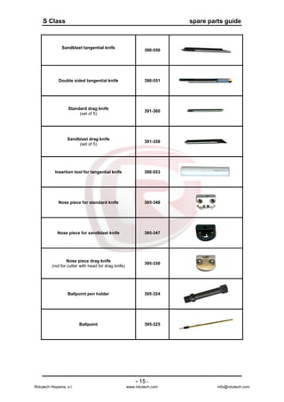 Guía piezas de recambio s class linked rotutech español | PDF