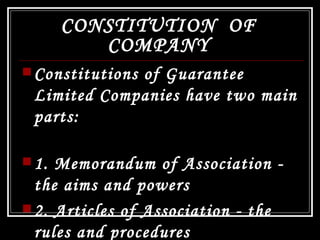 Guarantee Limited Company | PPT