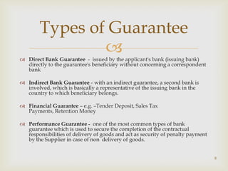 Guarantees and co acceptance | PPTX