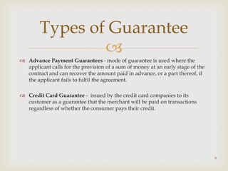Guarantees and co acceptance | PPTX