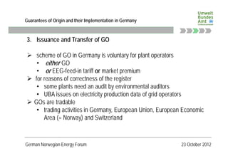 Guarantees of Origin Michael Börner | PDF