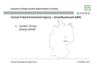 Guarantees of Origin Michael Börner | PDF