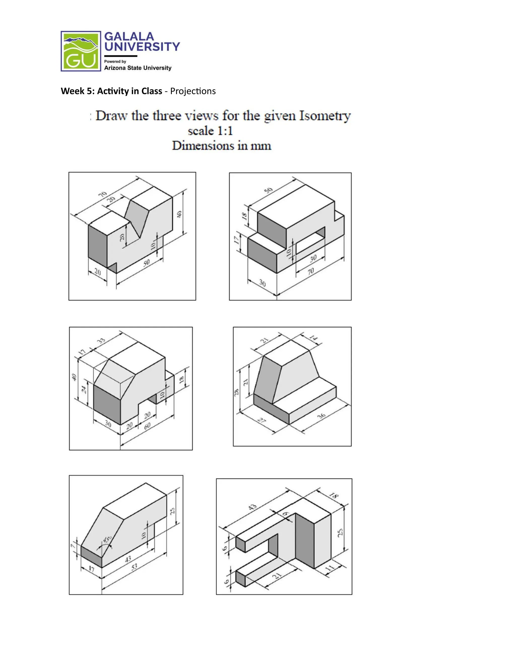 GU ARC011 Architectural Drawing Fall 2025 Activities & Assignments | PDF