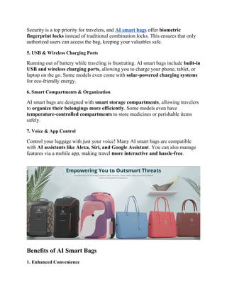 Revolutionizing Travel: Discover the Future of AI Smart Bags | DOCX