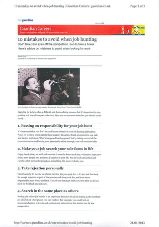 Article in Guardian Careers | PDF