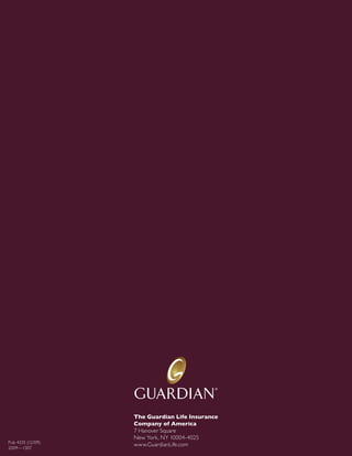 InDesign: Guardian Life Insurance brochure | PDF