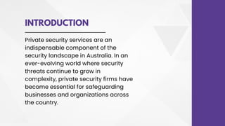 Corporate Security Services Australia with Private Security Expertise | PPT