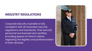 Corporate Security Services Australia with Private Security Expertise | PDF