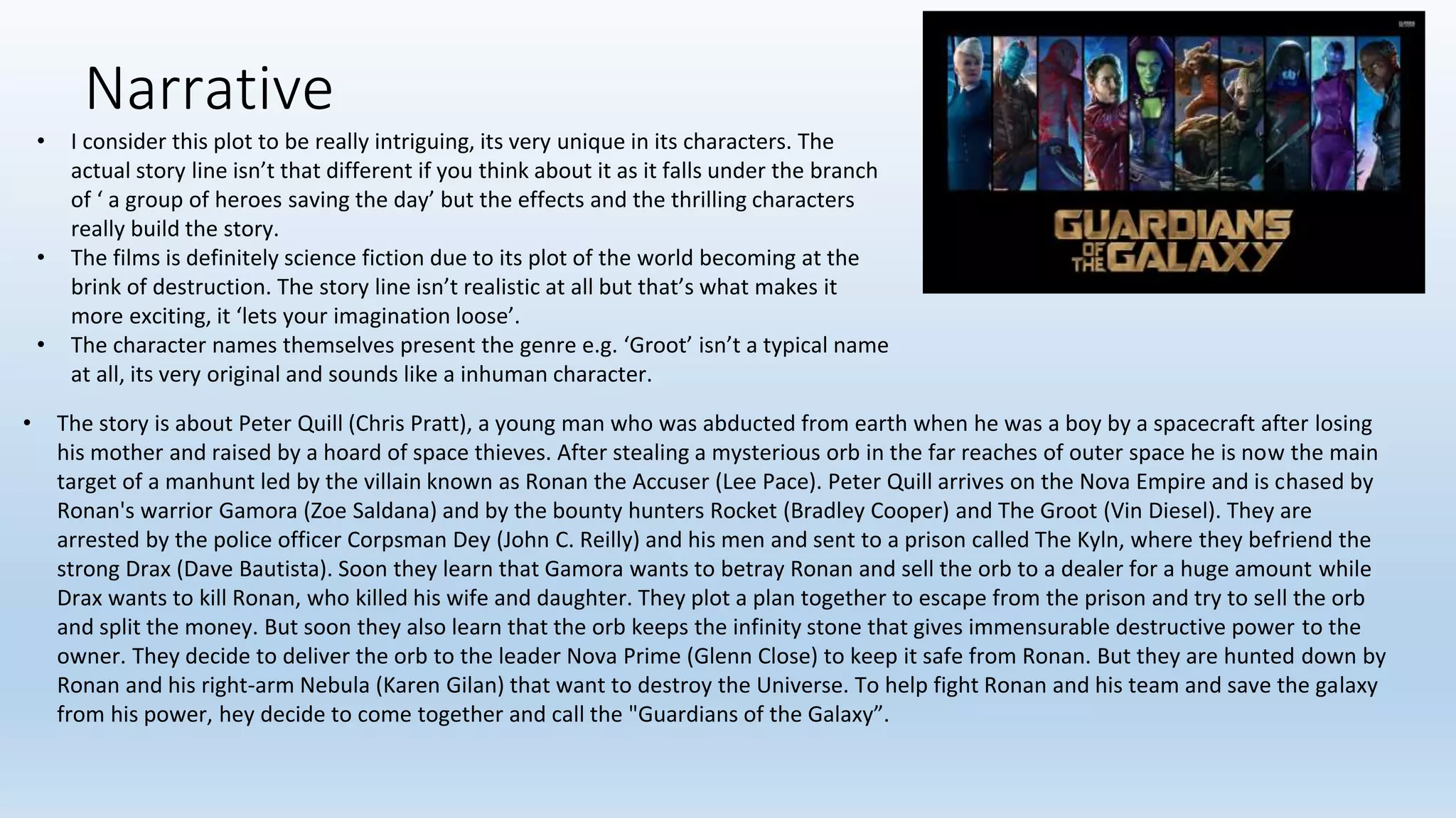 Guardians of the galaxy | PPTX