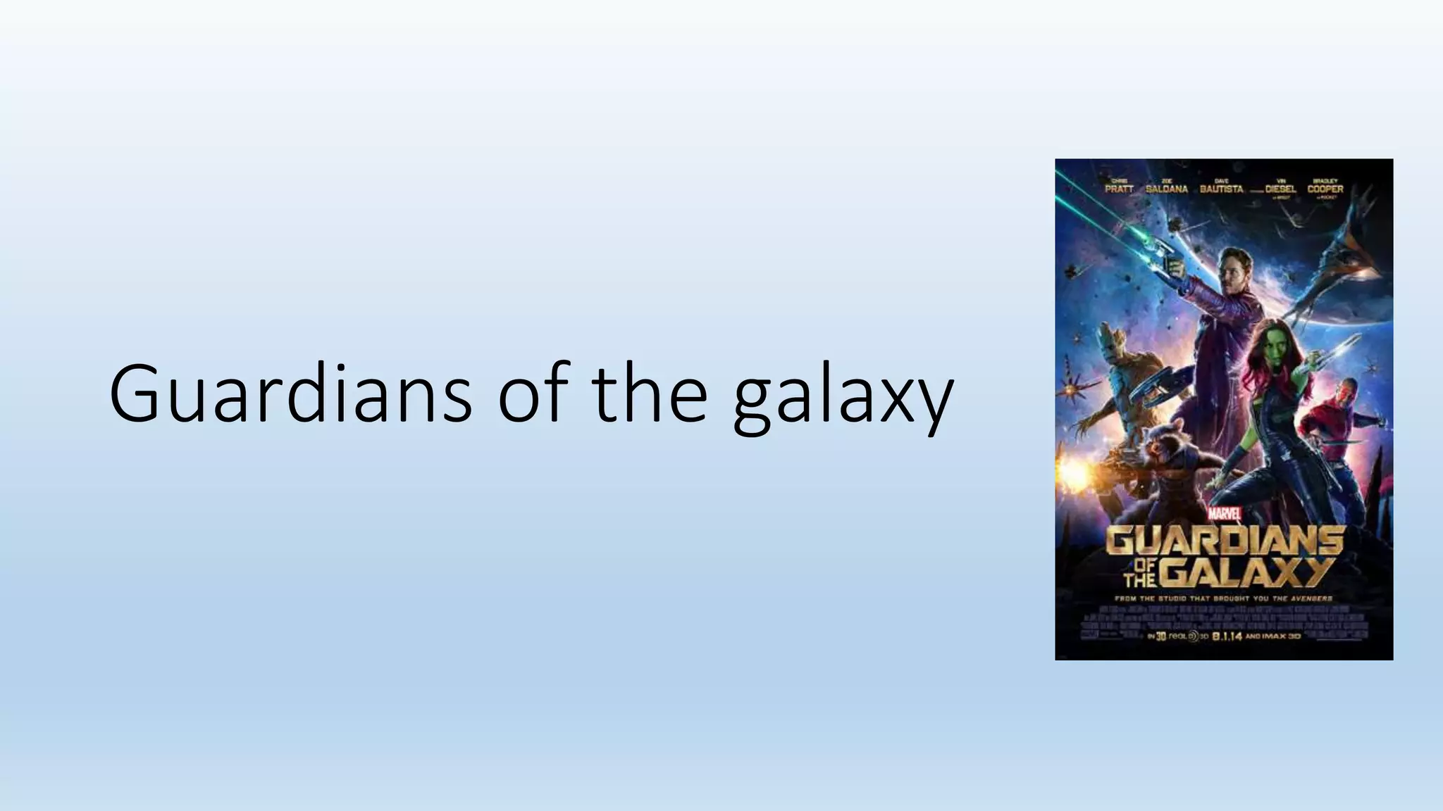 Guardians of the galaxy | PPTX