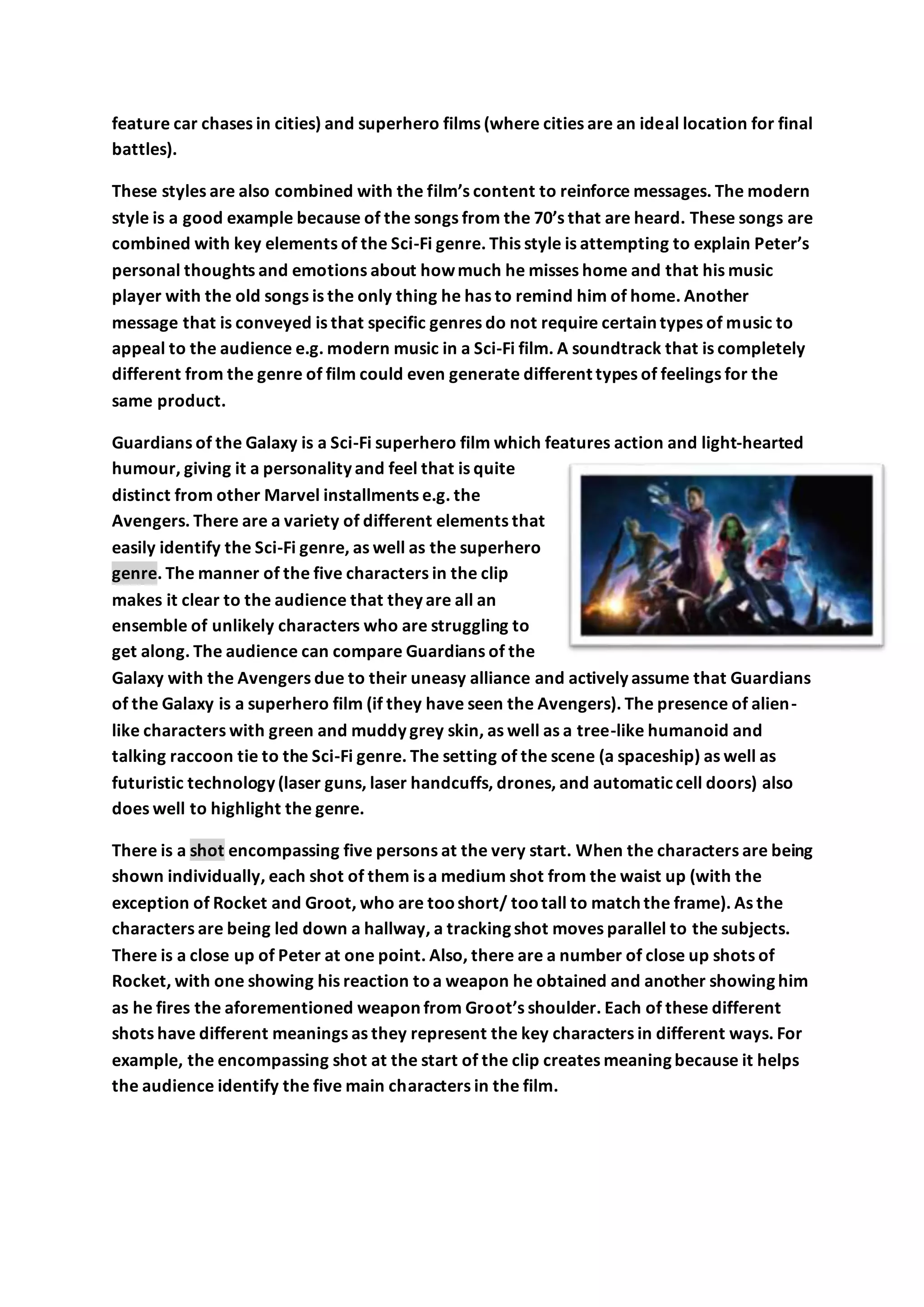Guardians of the galaxy | DOCX