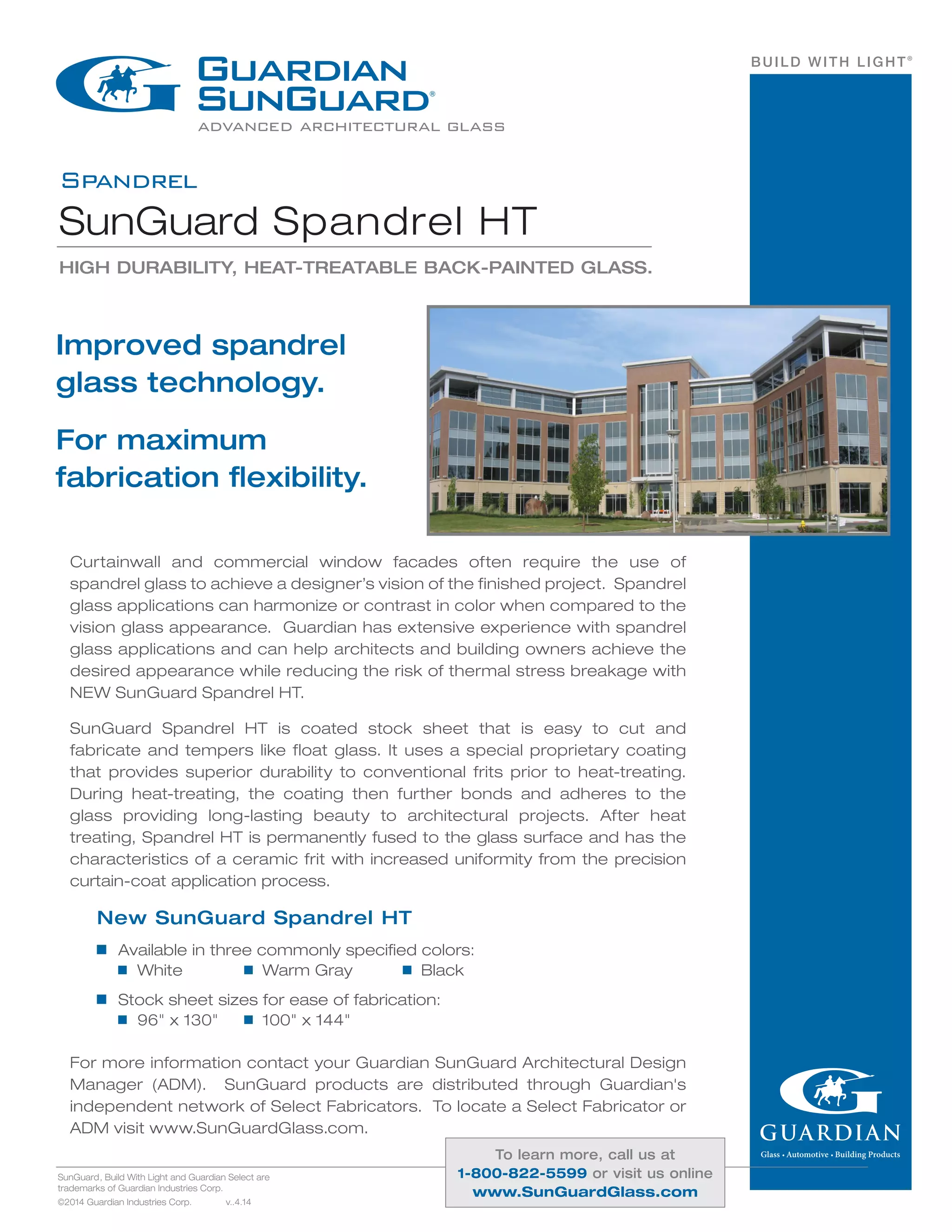 Guardian SunGuard Spandrel HT - NEW | PDF