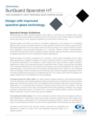 Guardian SunGuard Spandrel HT - NEW | PDF