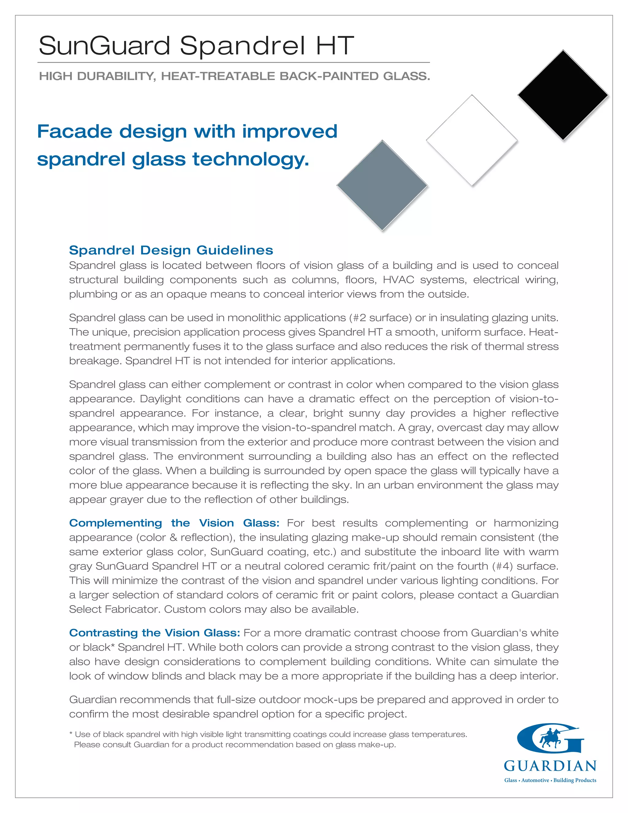 NEW Guardian SunGuard spandrel | PDF | Interior Decorating | Home & Garden