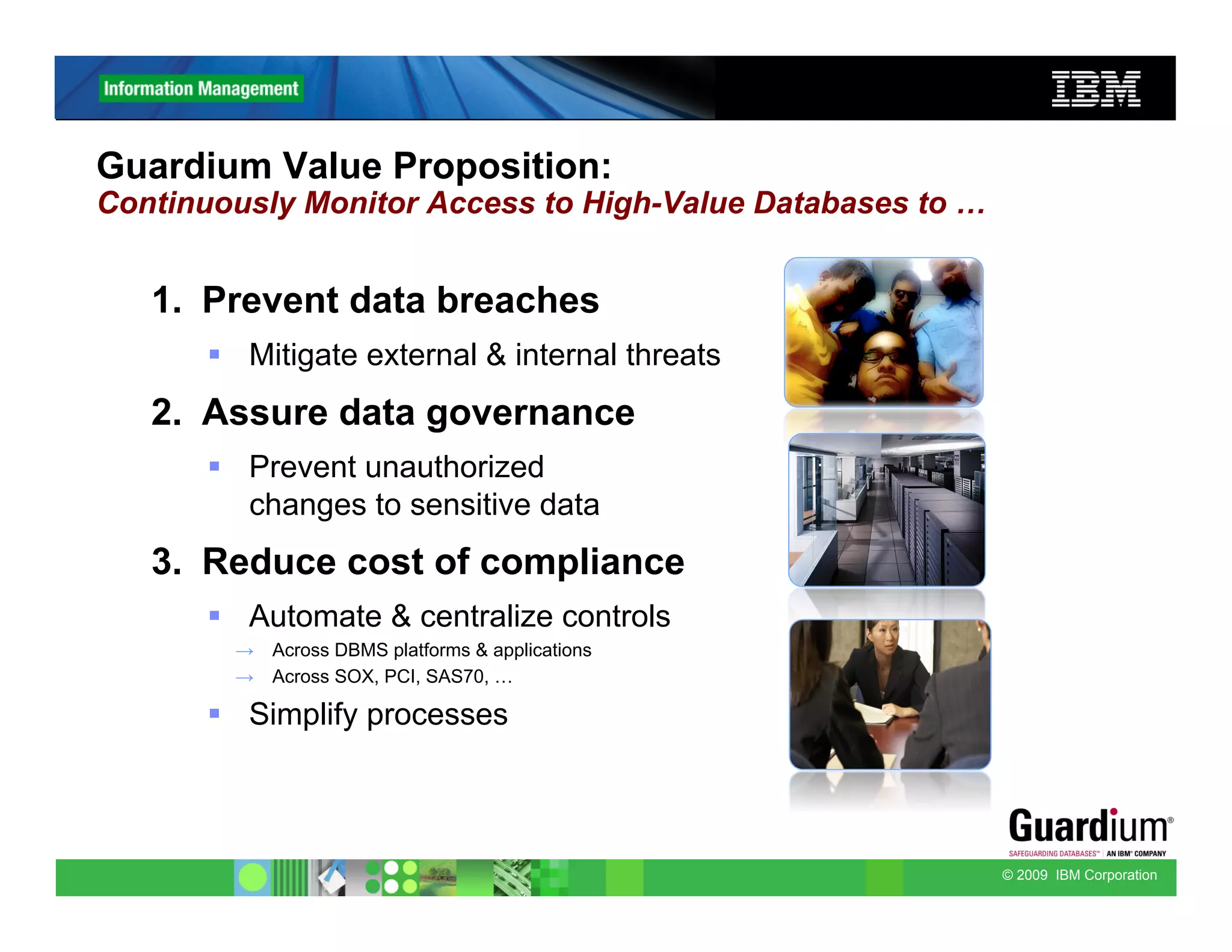 IBM InfoSphere Guardium overview | PDF