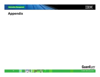 IBM InfoSphere Guardium overview | PDF | Databases | Computer Software and Applications