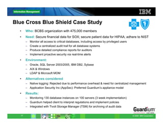 IBM InfoSphere Guardium overview | PDF