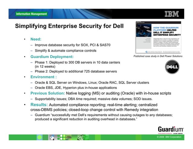 IBM InfoSphere Guardium overview | PDF | Databases | Computer Software and Applications