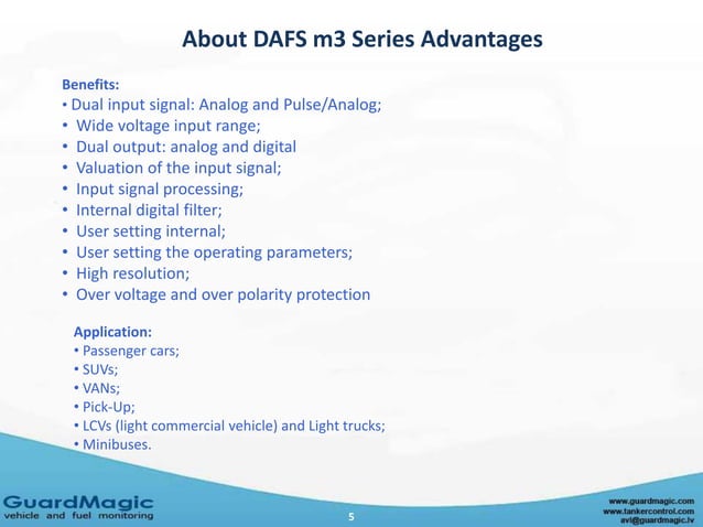 GuardMagic DAFS - Fuel level sensor adapter | PPT