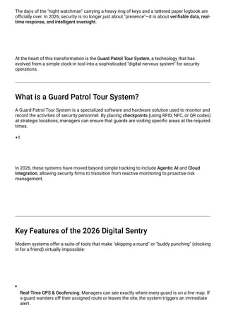 Enhance site security with Guard Patrol Tour System.pdf