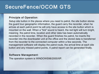 Guard tour reporting systems | PPT