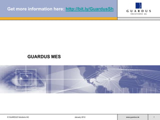 Guardus Manufacturing Software | PPTX