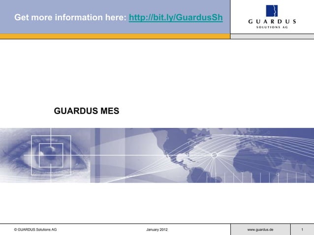 Guardus Manufacturing Software | PPT