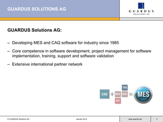 Guardus Manufacturing Software | PPTX
