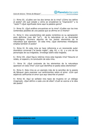 Guía rimas de_bcquer | PDF