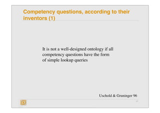 Ontology quality, ontology design patterns, and competency questions | PDF