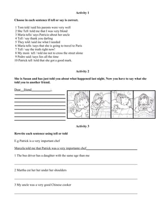 Guía say and_tell_ cont y ejer | DOC