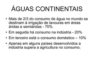 Águas continentais - Subterrânea | PPT