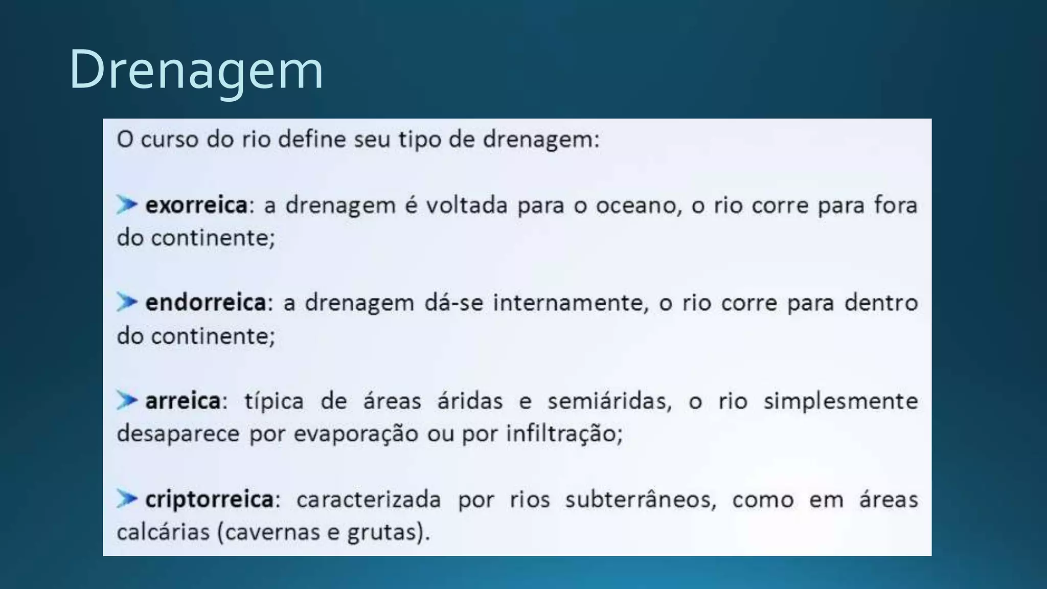 Hidrosfera: as Águas Continentais | PPT