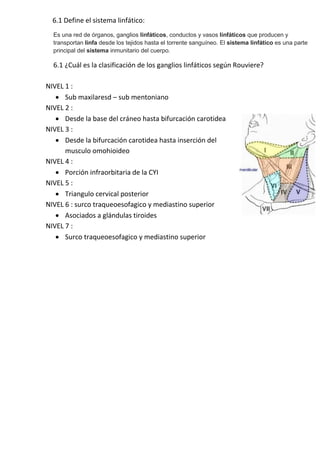 Guías de practica nº 16 sistema linfatico | PDF