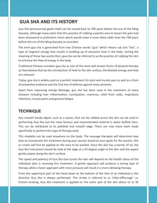 Gua sha and its history | PDF