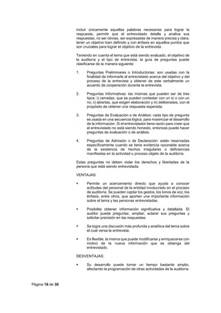 GUÍA DE TÉCNICAS DE AUDITORÍA | PDF