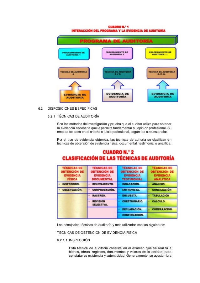 GUÍA DE TÉCNICAS DE AUDITORÍA