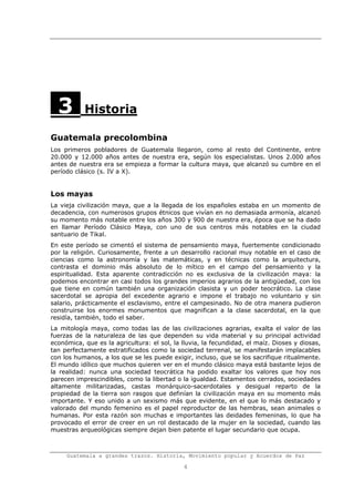 Guatemala a grandes trazos | PDF