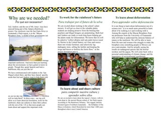 Guatemalan trip brochure | DOC