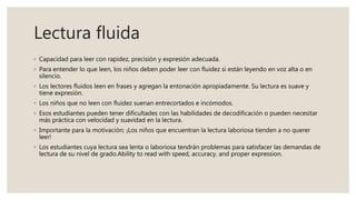 Desarrollando lectura fluida | PPTX