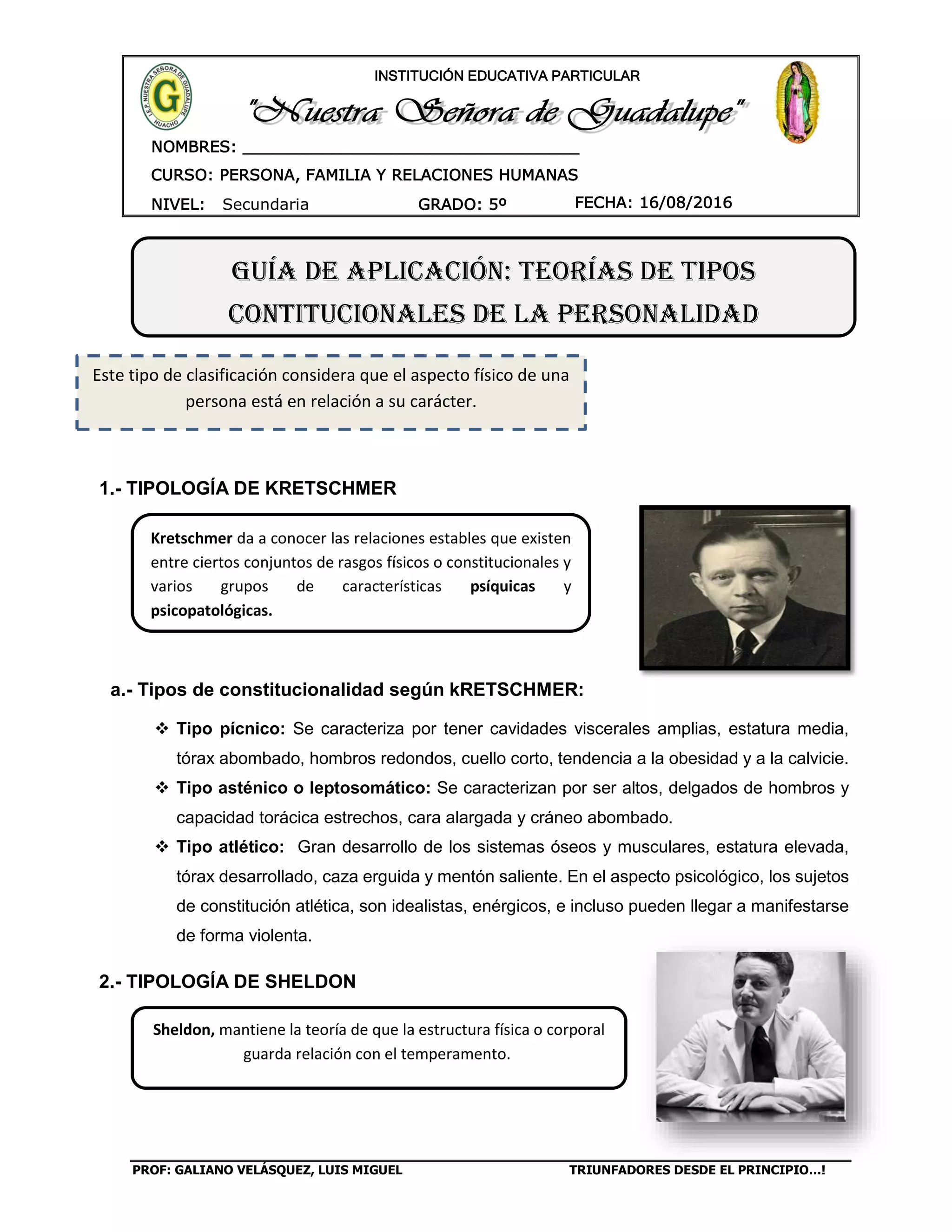 Guía teoria de tipos constitucionales | PDF