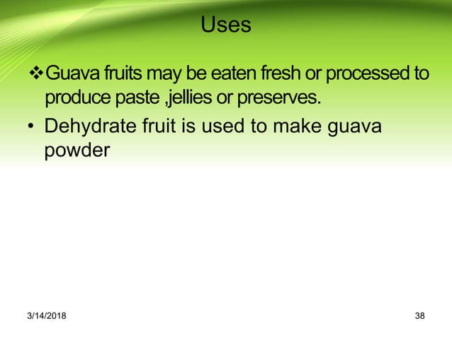 Production Technology of Guava | PPTX