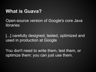 Guava Overview Part 2 Bucharest JUG #2 | PDF