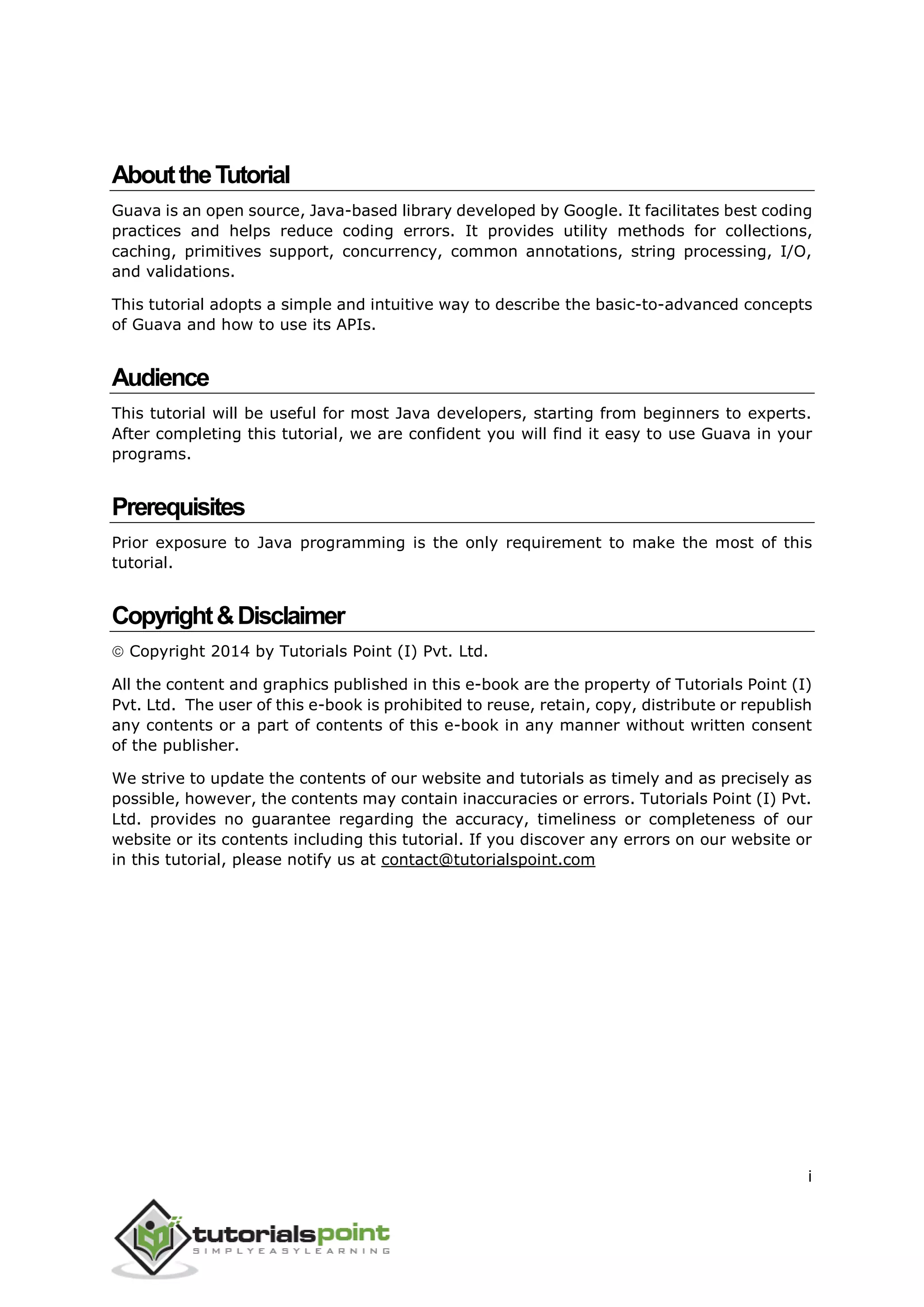 Guava tutorial | PDF