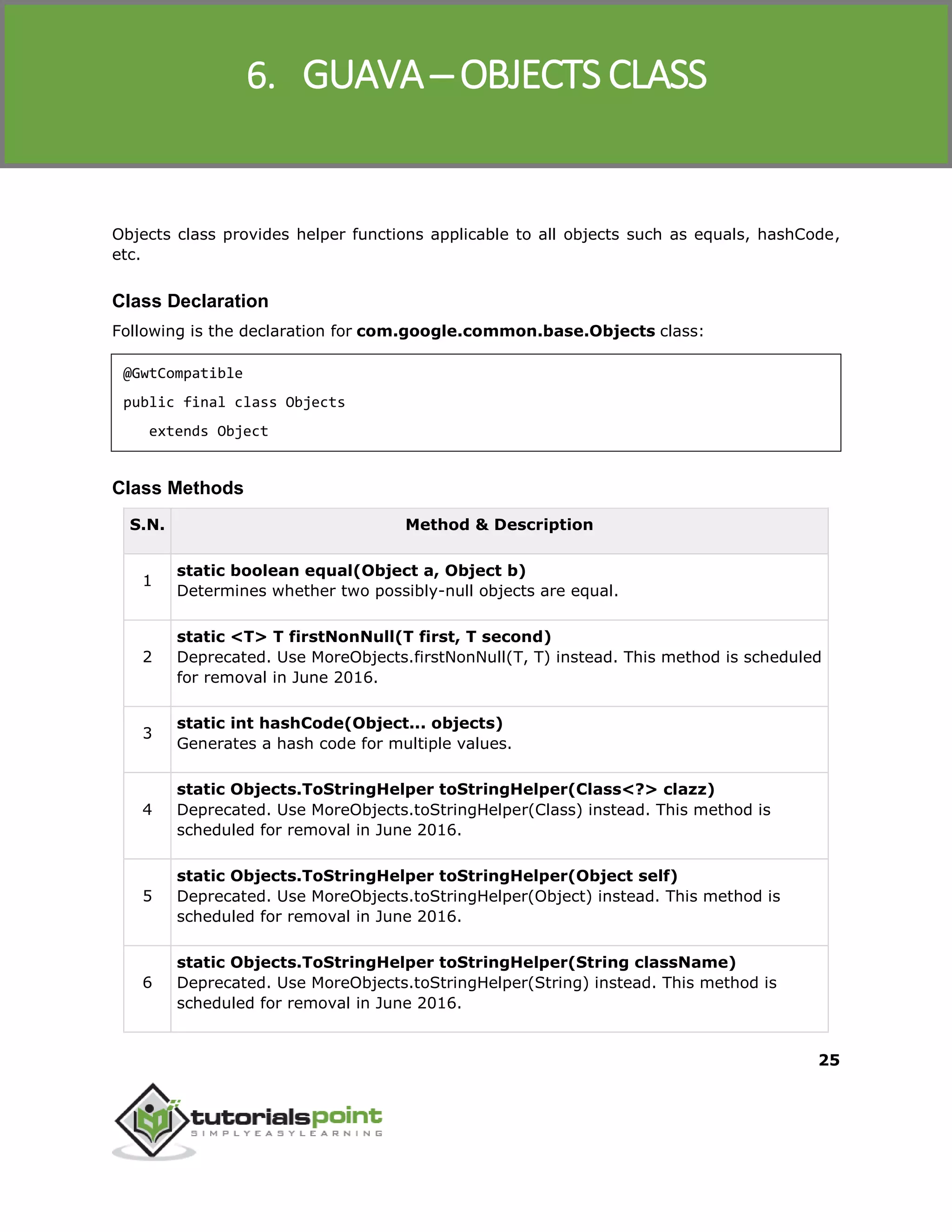 Guava tutorial | PDF